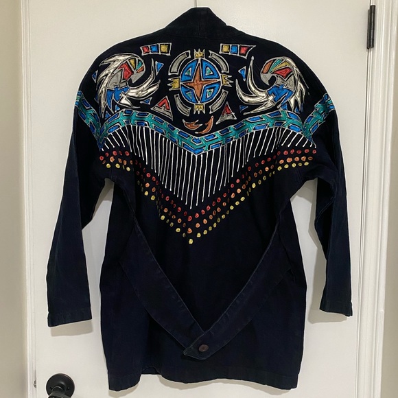 Sundance | Jackets & Coats | Sundance Hand Painted Denim Jacket | Poshmark